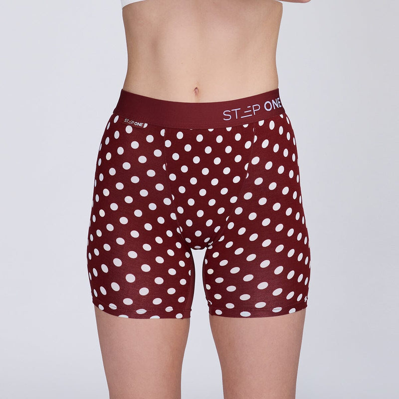 Women's Body Shorts - Polka Dots | Step One Bamboo Underwear