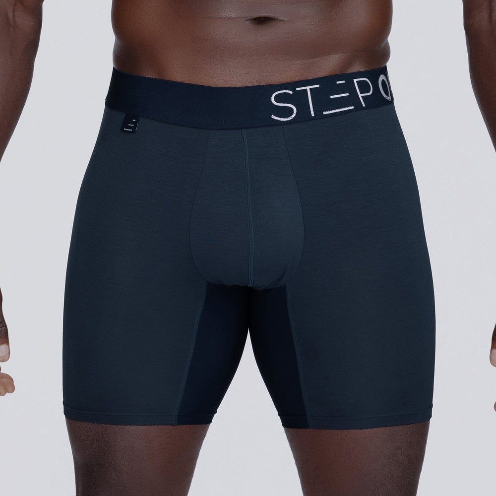 Boxer Brief - Dark Navy | Step One Anti-Chafe Bamboo Underwear