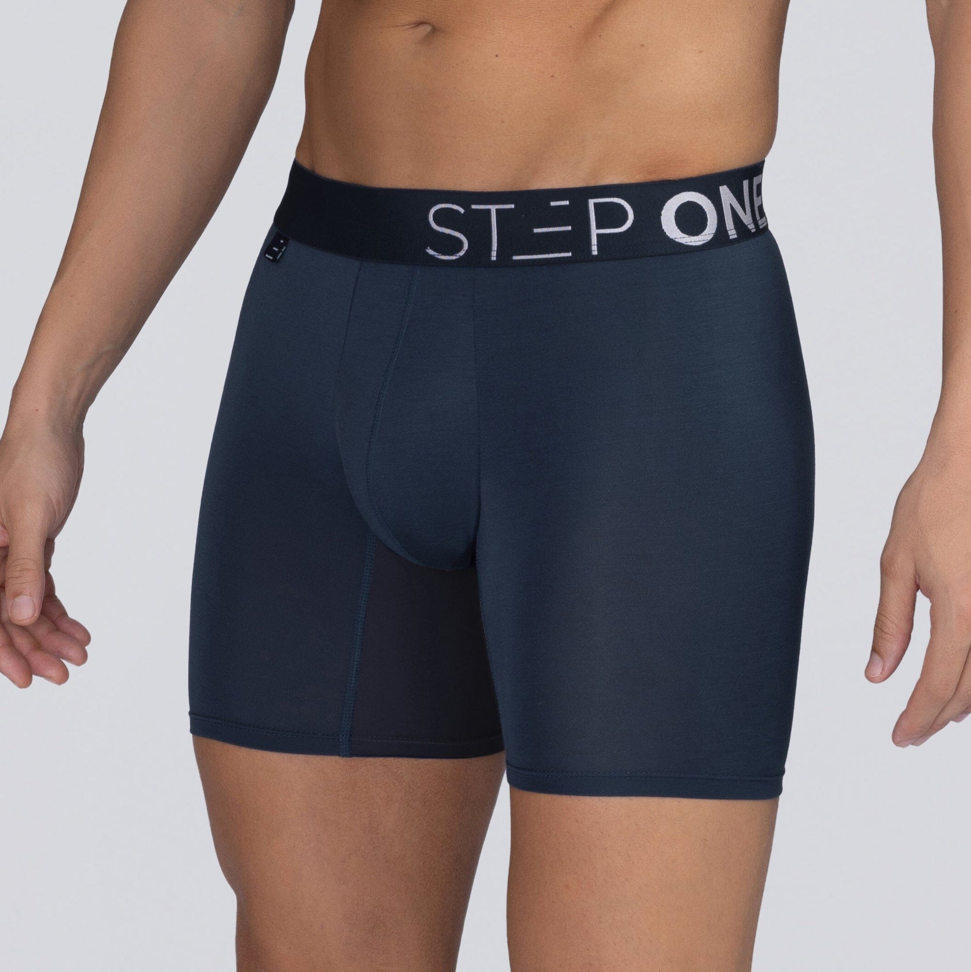 Boxer Brief - Dark Navy | Step One Anti-Chafe Bamboo Underwear