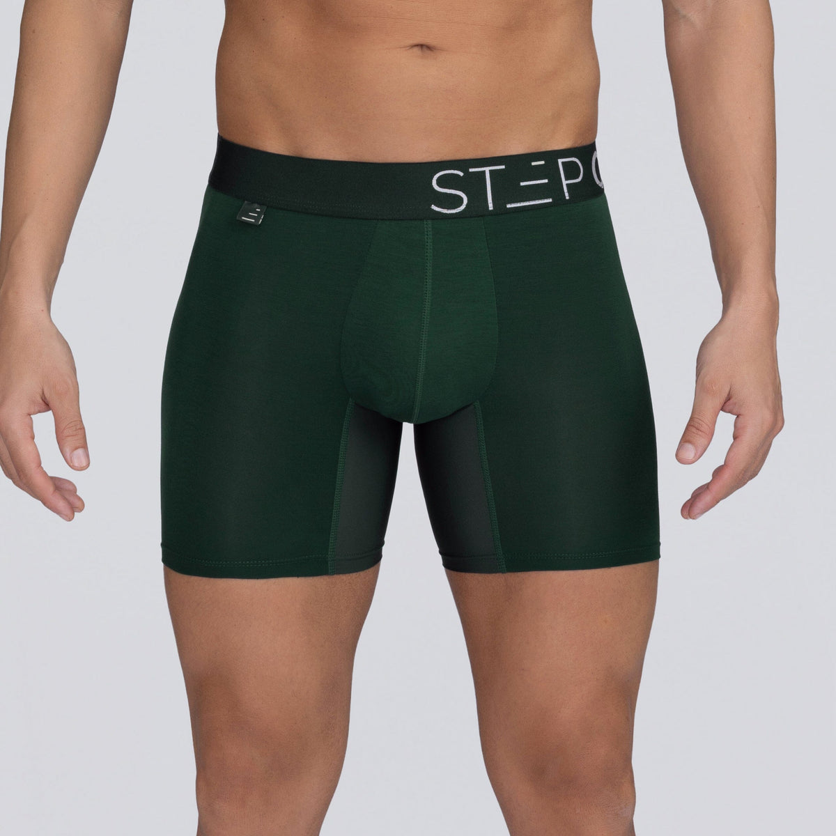 Boxer Brief - Dark Green | Step One Bamboo Underwear Australia