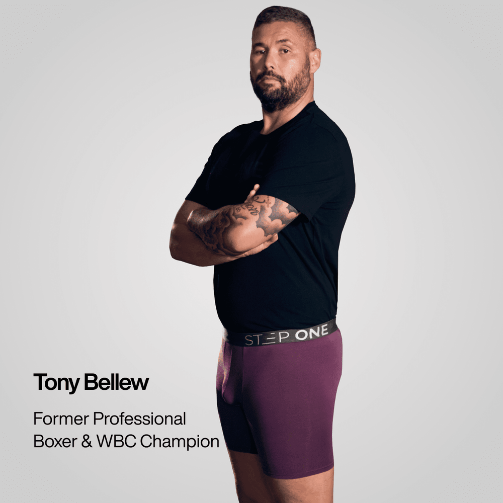 Boxer Brief - Juicy Plums | Step One Bamboo Underwear Online UK