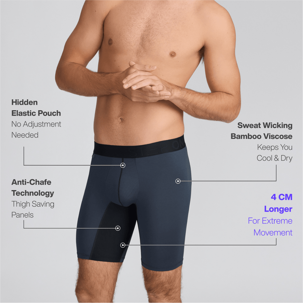 Boxer Brief Sport - Smoking Gun | Step One Bamboo Underwear Online UK