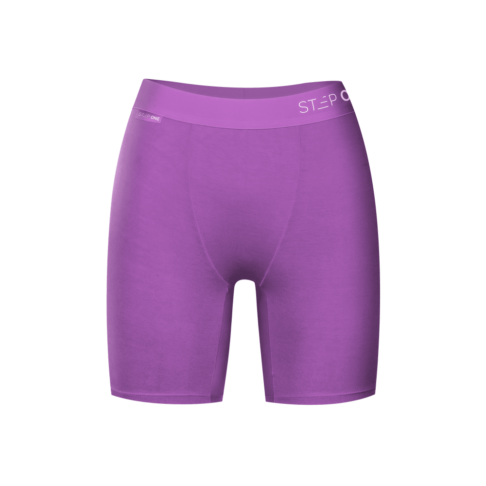 Women's Body Shorts - Grape | Step One Bamboo Underwear Online UK